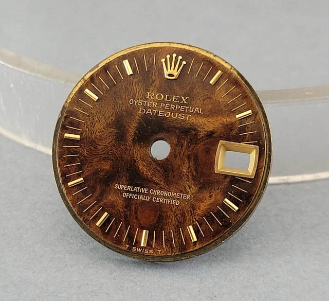 ORIGINAL ROLEX OYSTER Perpetual DateJust "Wood" DIAL for ref. 6917 6918 ...