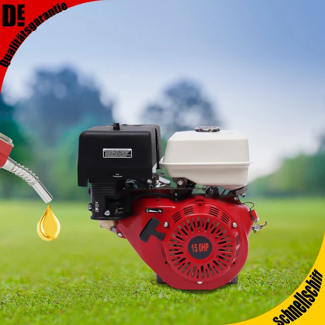 4-TAKT 15 PS OHV Einzylinder Benzinmotor Schwerlastmotor 9.7KW 420CC Luftkühlung EUR 327,25 ...