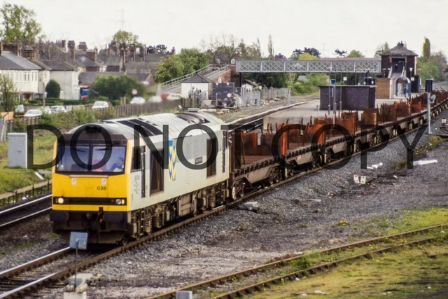 UK DIESEL TRAIN Railway Photograph Of Class 60 60038 Loco. Rm60-194 £1. ...