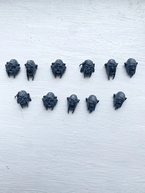 OGOR MAWTRIBES GLUTTONS Heads Ogres Warhammer AOS Conversion Spares Bits x 11 £5.99 - PicClick UK