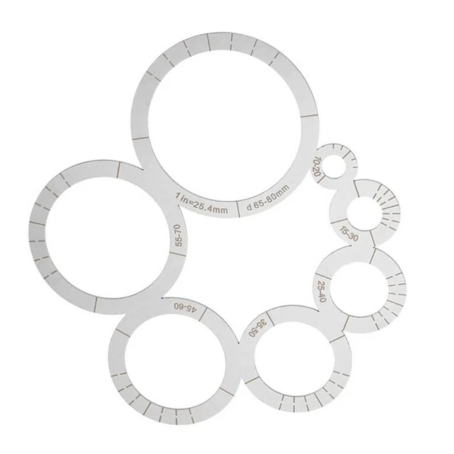 LEATHER CUTTING GAUGE Round Cutting Ruler for Accurate Circular ...