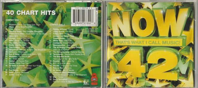 NOW THAT'S WHAT I Call Music 42 - 1999 Uk Twin Cd Album *Free Uk ...