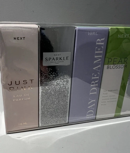 WOMEN’S NEXT 6X 10ml Perfume Set, Sparkle, Pear Blossom, Just Pink, Day ...