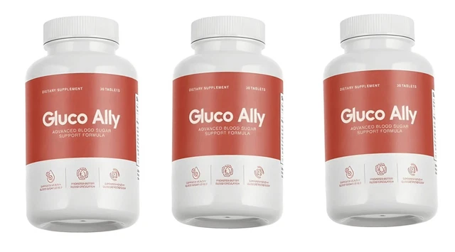 BRAND NEW 3PACK X Gluco Ally Blood Health Support Supplement 30 ...