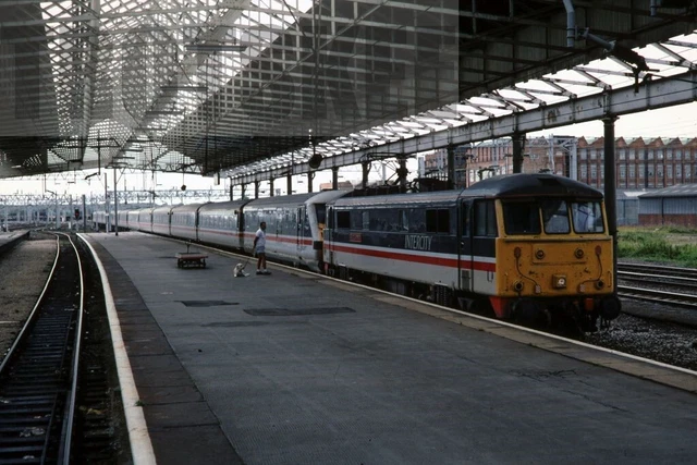 35MM SLIDE BR British Railways Electric Loco 86241 Class 86 Rugby 1990 ...