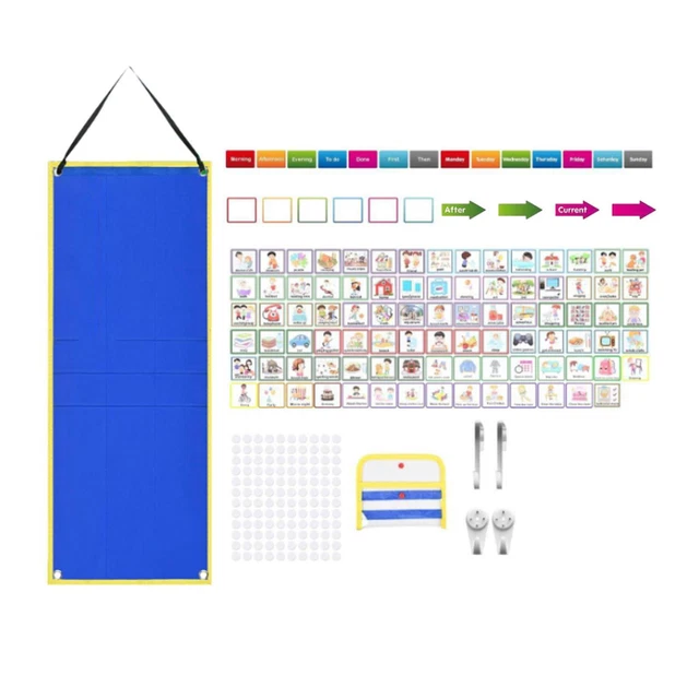 KIDS VISUAL SCHEDULE Calendar Classroom Home School Behavioral Routine ...