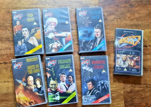 BLAKES 7 VIDEOS job lot. PAL VHS, BBC 1992 issue x 6, 20th Anniversary ...