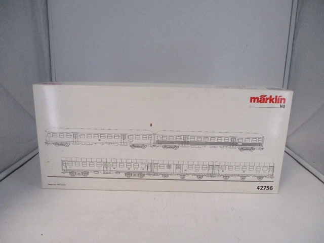 MÄRKLIN SPUR H0 42756 Wagen-Set "Nahverkehr" der DB 5-teilig in OVP EUR 139,90 - PicClick DE