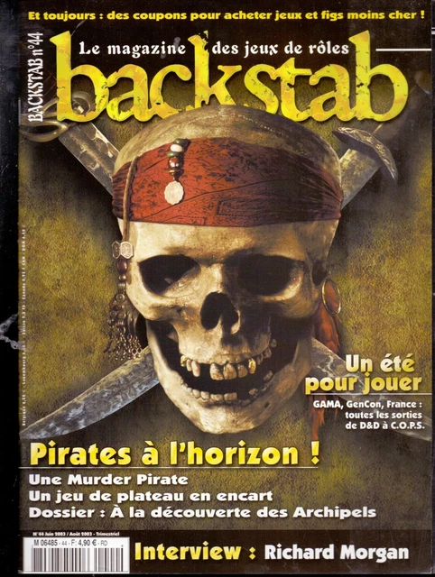 MAGAZINE BACKSTAB N°44 Juin Juillet 2003 EUR 4,00 - PicClick FR