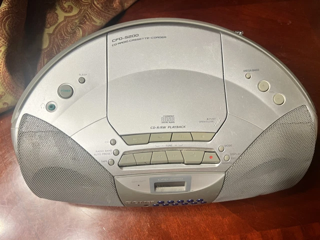 SONY CFD-S250 CD Radio Cassette-Corder Boombox CD-R/RW Playback Tested ...