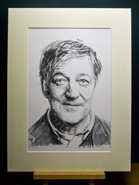 ORIGINAL PORTRAIT OF Stephen Fry, by Gary Thompson BA (Hons) £35.00 ...