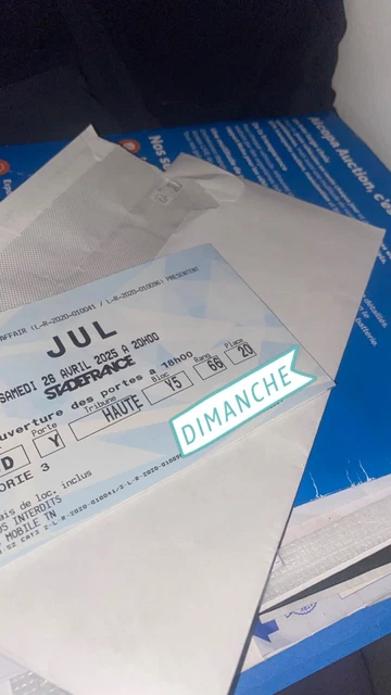 JUL CONCERT STADE de france 2025 EUR 200,00 - PicClick FR