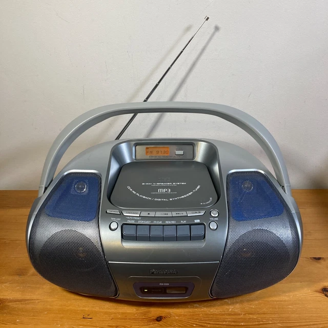 PANASONIC RX-D29 PORTABLE Boombox CD Cassette Tape AM/FM Radio - Tested ...
