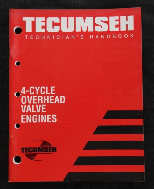 TECUMSEH DE MÉCANICIEN Handbook 4-CYCLE Ohh Ohm Ohs OHV Moteurs Repair ...