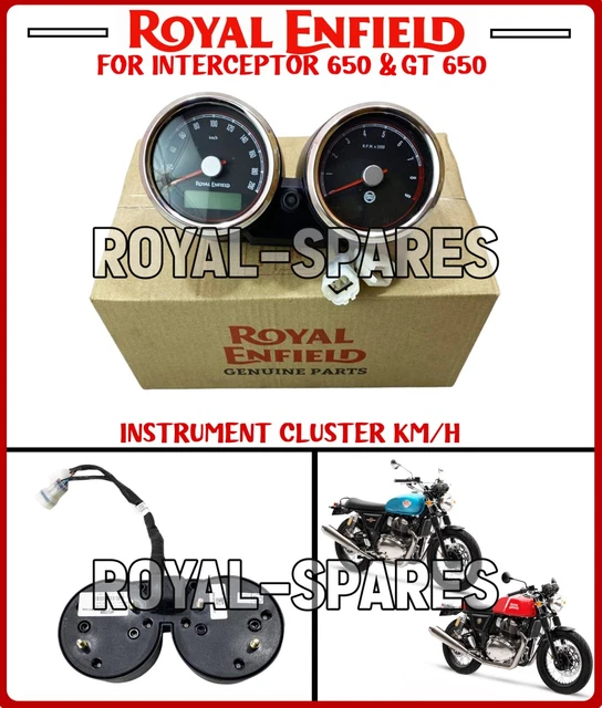 ROYAL ENFIELD &INSTRUMENT CLUSTER KM/H" For INTERCEPTOR 650 & GT 650 £ ...