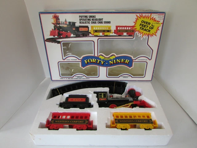VTG 1988 SCIENTIFIC Toys #6032 Battery Operated Train Set Forty Niner ...
