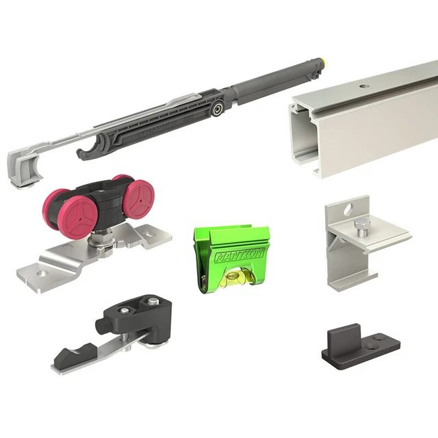 MANTION SCHIEBETÜRBESCHLAG SAF10-80 | Schiene 195 cm, großer Dämpfer Sanfteinzug EUR 115,95 ...