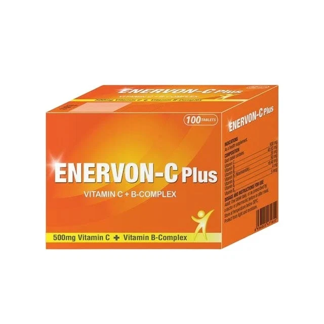 ENERVON-C VIT C 500mg 100's Vit B-Complex Increase Energy Immunity Free ...