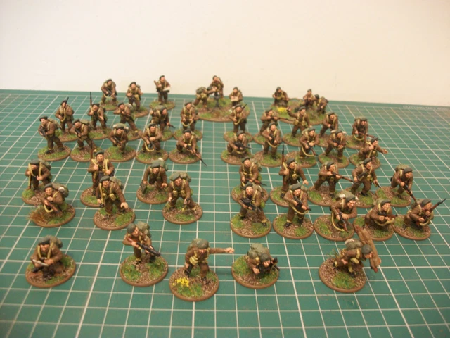 PAINTED 28MM WW2 Bolt Action British Commando 1000 points Army ...