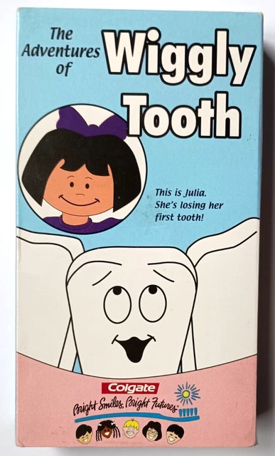 THE ADVENTURES OF WIGGLY TOOTH Vhs Video Tape Animated Colgate Promo ...