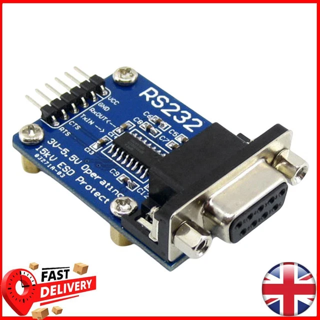 WAVESHARE RS232 SP3232 Module 3V-5.5V DB9 To TTL Converter Board ESD SP3232 Chip £6.82 - PicClick UK