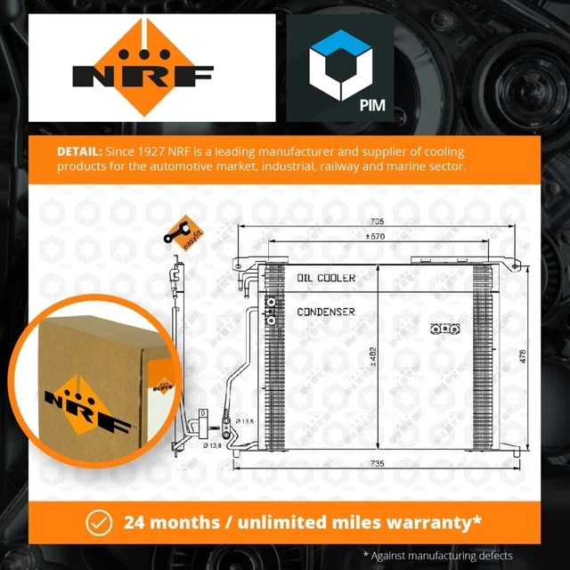 CONDENSATEUR CLIMATISATION 35578 NRF AC climatisation 2205000054 ...