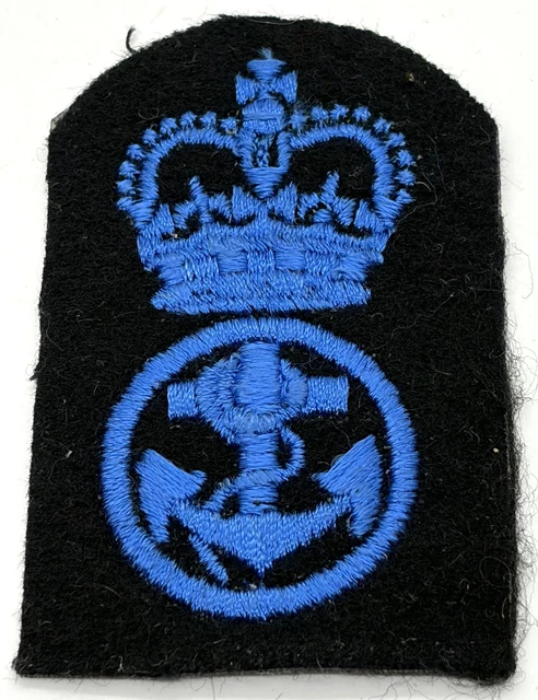BRITISH MILITARY ISSUE Royal Navy WRNS Petty Officer Cap Badge Patch £9 ...