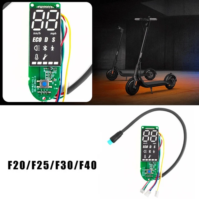 PANNEAU FOR NINEBOT F20/F25/F30/F40-Dashboard Interrupteur Affichage ...