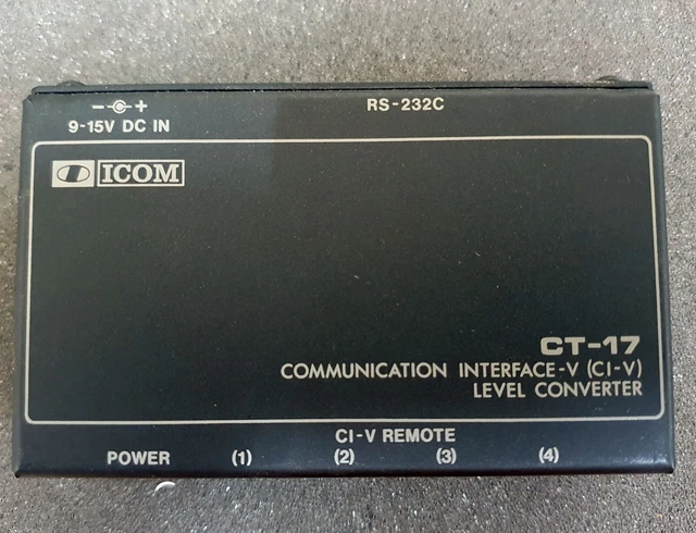 ICOM CT-17 CI-V-PEGEL Konverter Anschluss von bis zu vier Transceivern ...