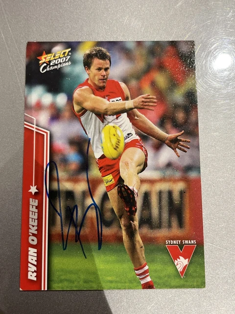 AFL SELECT 2007 Champions Ryan O’Keefe Signed Sydney Swans Card $12.00 ...