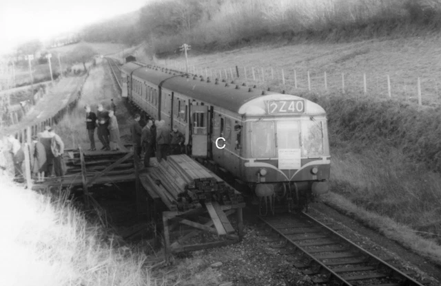 BRITISH RAILWAY B.R Photograph - Dmu At Liddaton Halt 11/12/1965 £2.25 ...
