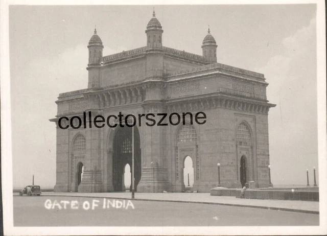 WW2 INDIA Bombay Gate Of India Monument Original photo 3.25x2.25 In EUR ...