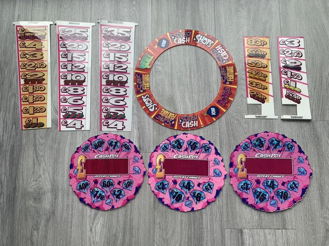 QPS INTERACTIVE PINK Panther Fruit Machine AWP Perspex & Ordinary ...