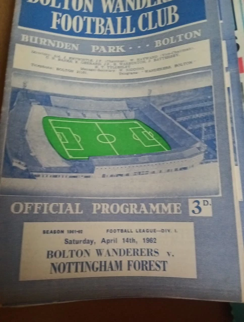6 BOLTON WANDERERS Football Programmes 1961 To 1986 £3.31 - PicClick UK