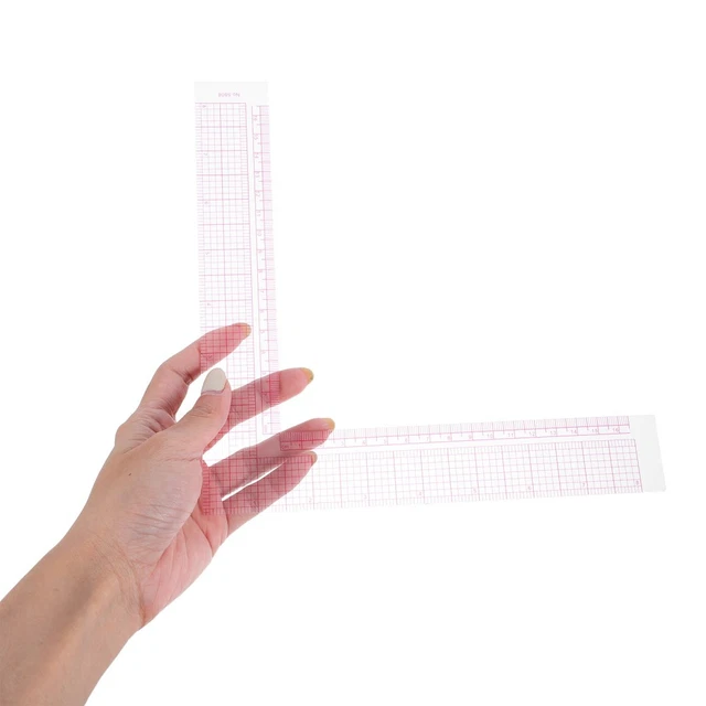 CREATIVE PLASTIC SEWING Ruler L Square Ruler Professional Tailor Sewing ...
