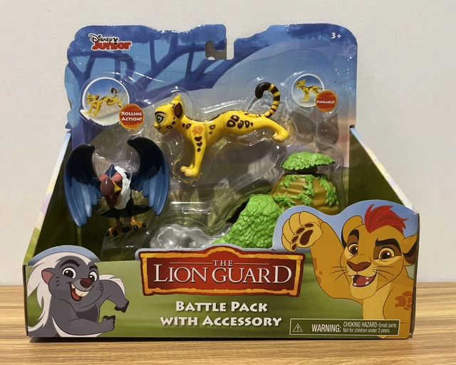 DISNEY JUNIOR THE Lion Guard Full & Mzingo Battle Pack Figures Unopened ...