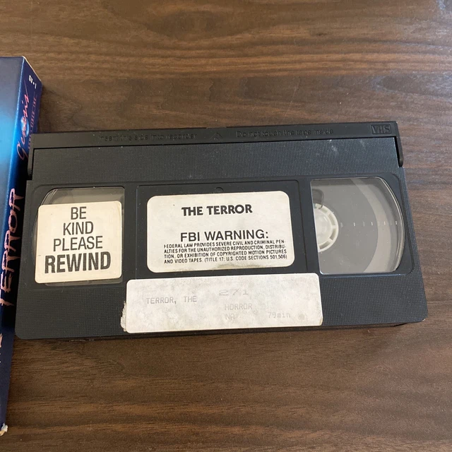 THE TERROR (VHS) Jack Nicholson Boris Karloff film d'horreur effrayant ...