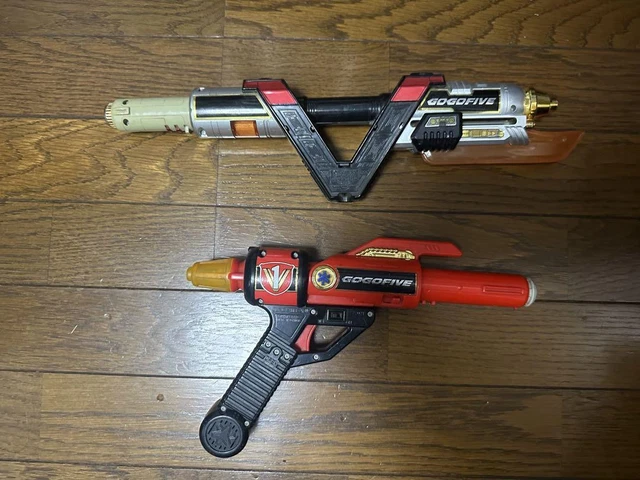 POWER RANGERS LIGHTSPEED Rescue GoGoFive V-Lancer Five Laser Gun set ...