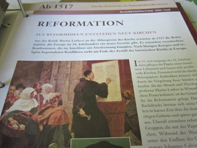 GESCHICHTE EUROPAS 1500-1789 Glaubensspaltung Reformation ab 1517 EUR 4 ...