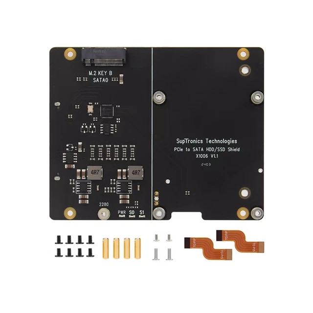 X1006 PCIE TO 2.5Inch SSD/HDD+M.2 2280 SSD Shield for 5 NOT Support ...