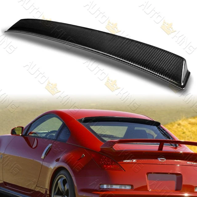 FOR 2003-2008 NISSAN 350Z Z33 Real Carbon Fiber Window Roof Visor ...