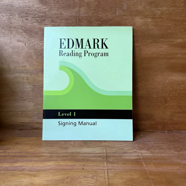 EDMARK READING PROGRAM Level 1 Signing Manual $34.99 - PicClick