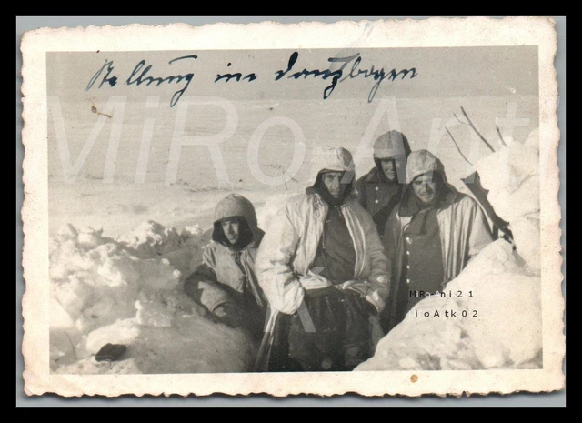 FOTO WK2 FALLSCH.JÄG. H.Kalischewsky, Jäger-Stellung Donezbogen c, RUS ...