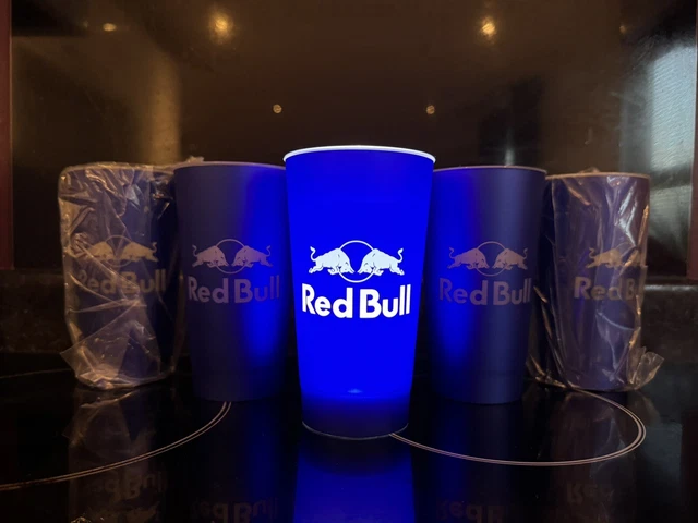 REDBULL LED ILLUMINATED Light Up Cup Tumbler Beaker £9.99 For a Set Of ...
