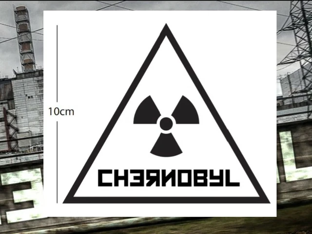 CHERNOBYL 10CM RADIATION logo sign Vinyl Sticker Decal for Car Laptop ...