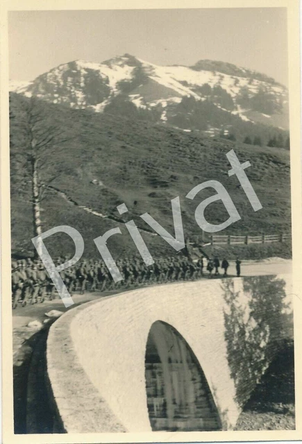 FOTO WKII 97.JÄGER-DIV. Spielhahnfeder Marsch nach Bayrischzell F1.12 ...