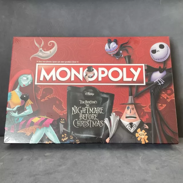 DISNEY TIM BURTONS The Nightmare Before Christmas Monopoly Board Game £ ...