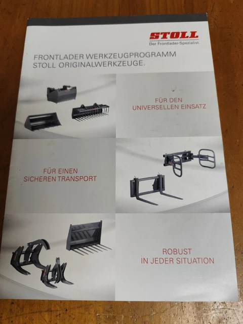 STOLL FRONTLADER WERKZEUGPROGRAMM Prospekt tractor traktor brochure 25 ...