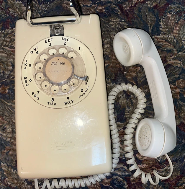 VINTAGE WESTERN ELECTRIC Bell System 554BMP Wall Phone Rotary Untested ...