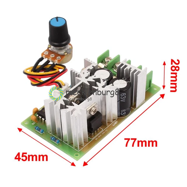 UNIVERSAL DC10-60V 20A PWM HHO RC Motor Speed Controller Controller ...